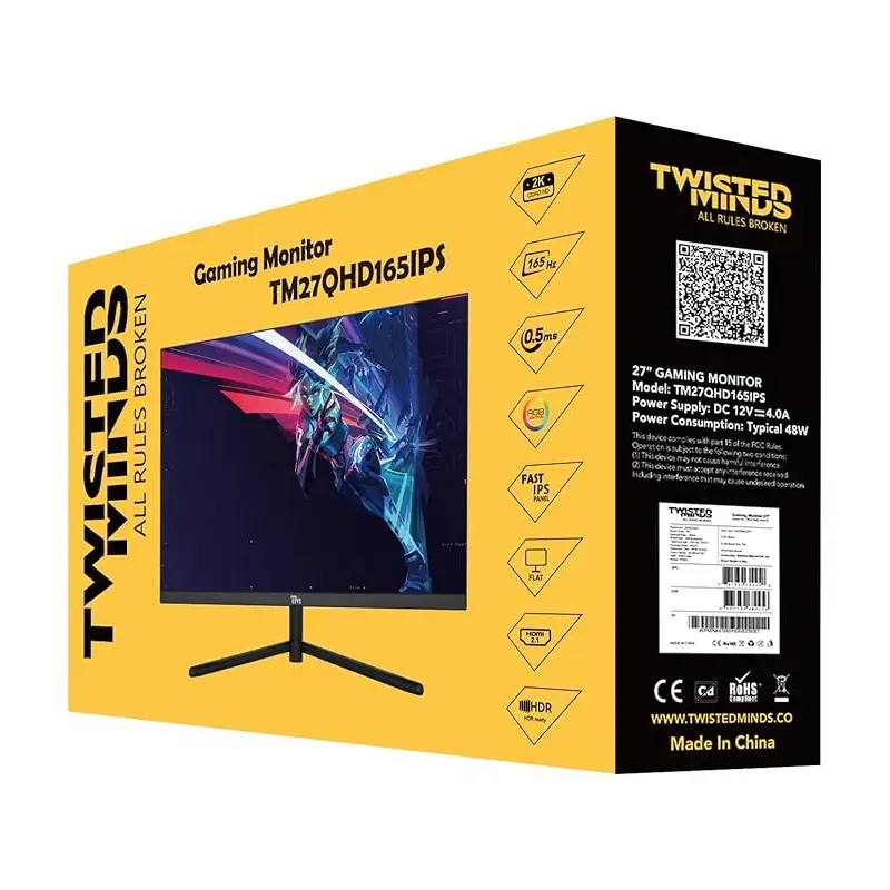 قیمت خرید و بررسی مانیتور تویستد مایند مدل Tm27qhd165ips