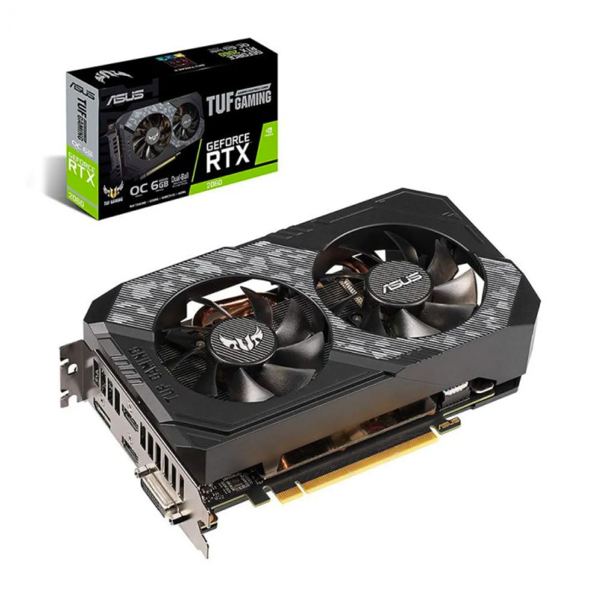 قیمت خرید و بررسی کارت گرافیک ایسوس مدل TUF Gaming RTX 2060 OC 6GB